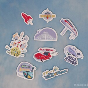 MINI Tomorrowland Sticker Pack 9pc Disneyland Inspired Disney Park ...