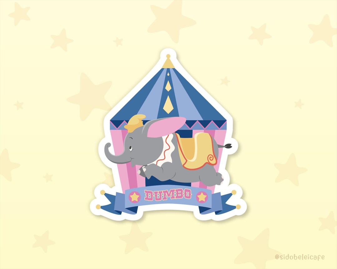Dumbo Ride Sticker | Disneyland Inspired Disney Park Attraction ...