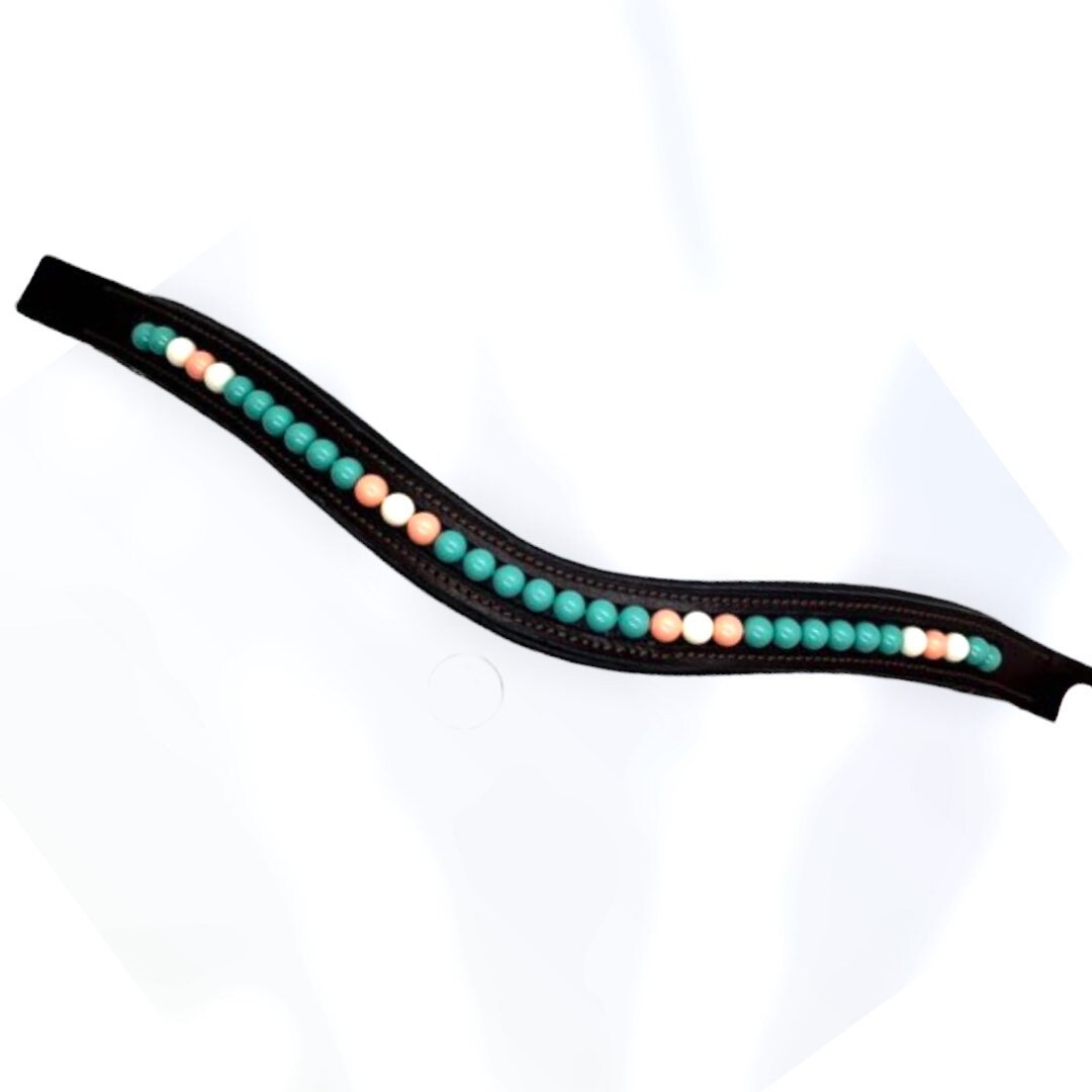 CHOOSE YOUR COLORS custom Swarovski Pearl Browband English Browband ...