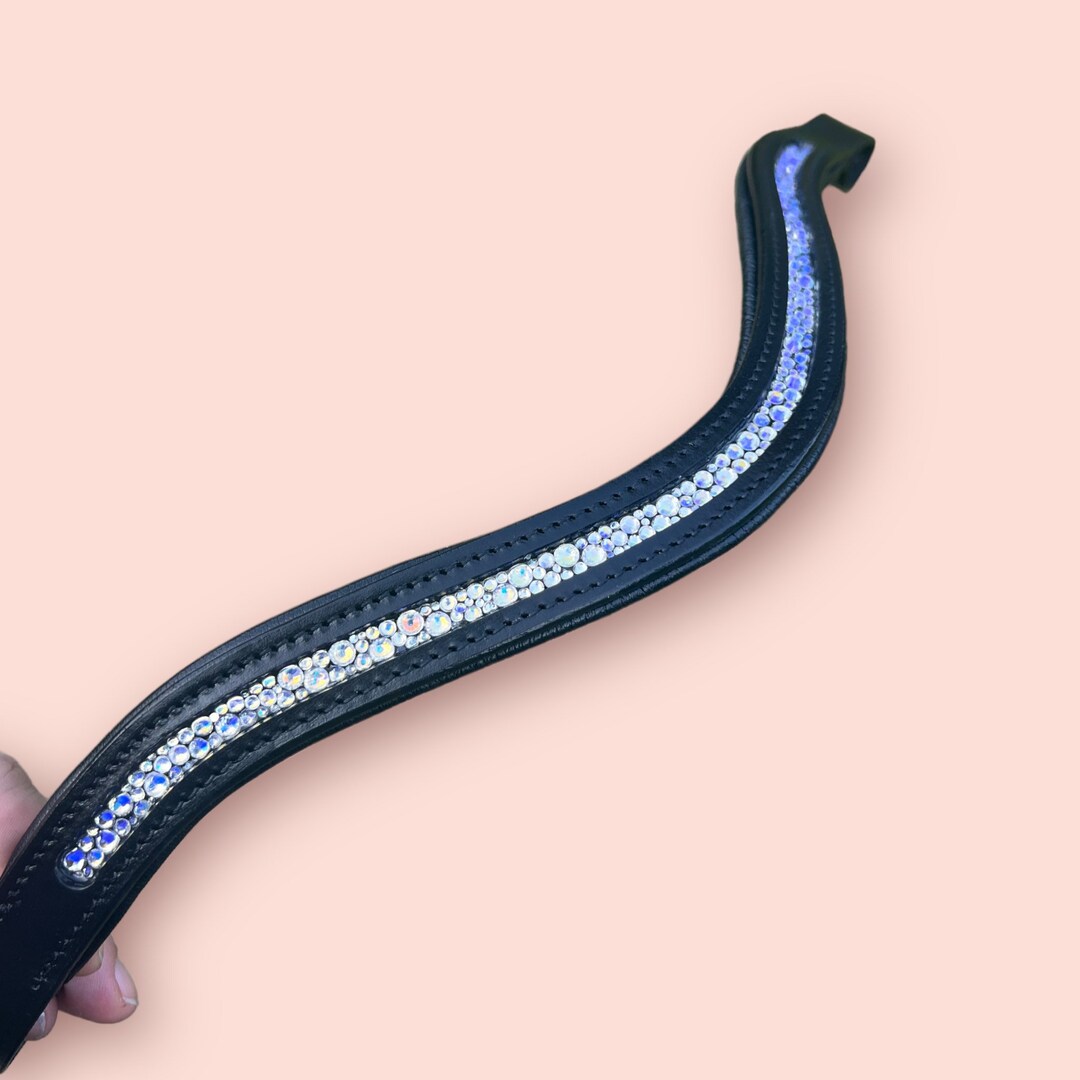 Purple Shimmer Color Shifting Crystal Browband - Dressage Browband ...