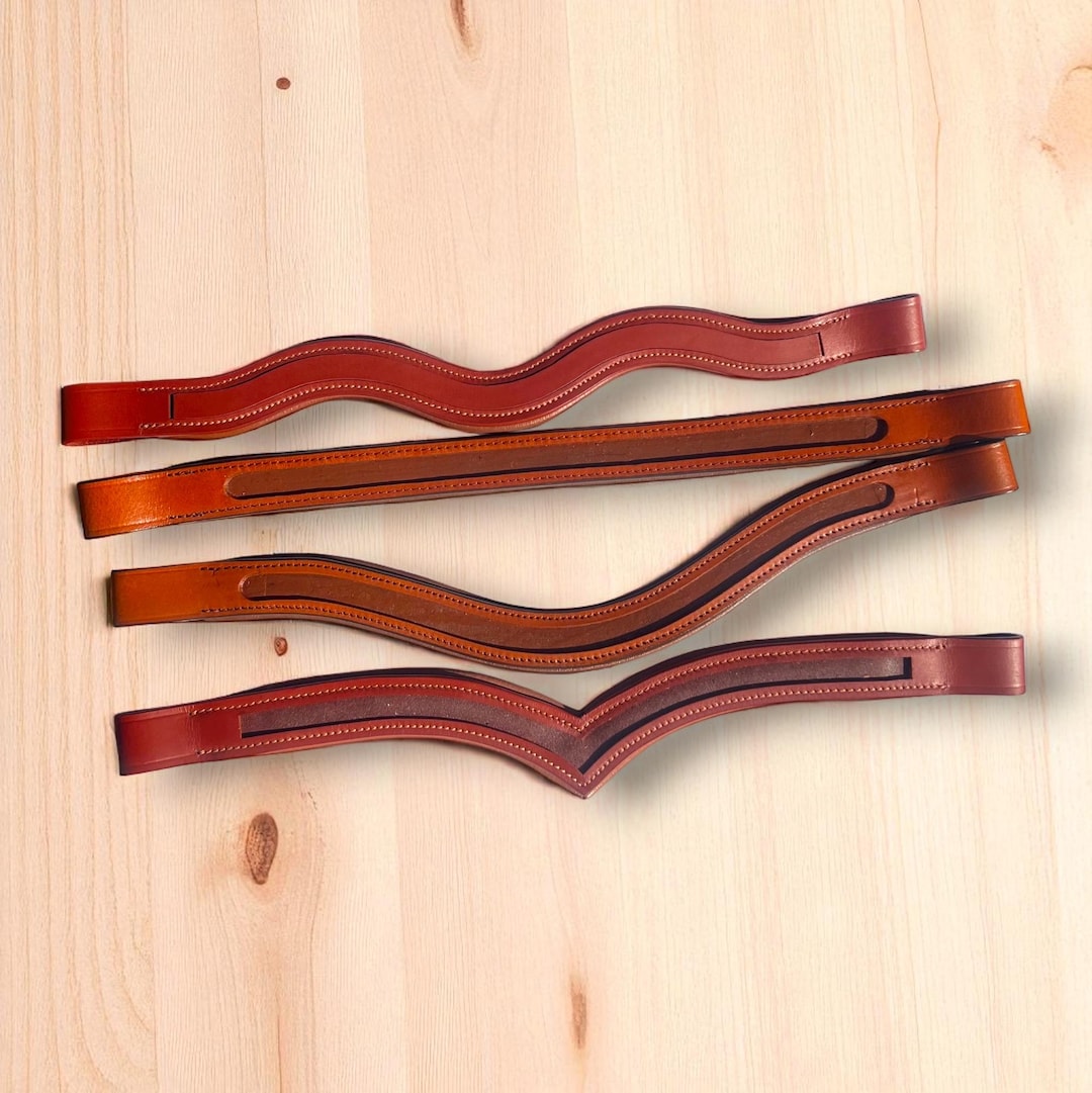Chestnut and Light Brown Leather DIY Browbands in 12mm and 8mm - Etsy