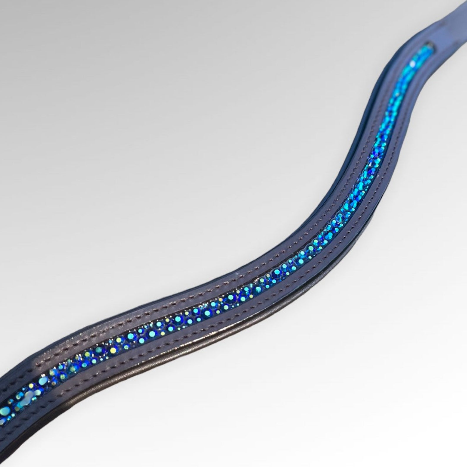 Color Shifting Blue Black Crystal Browband Dressage Browband - Etsy