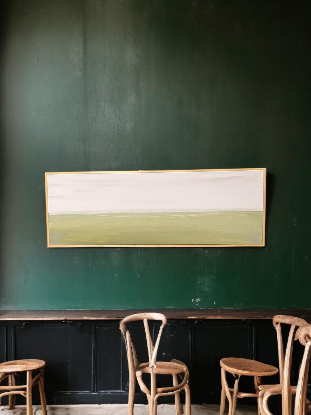 The Meadow - Abstract Landscape Wall Art With Handcrafted Poplar Wood ...