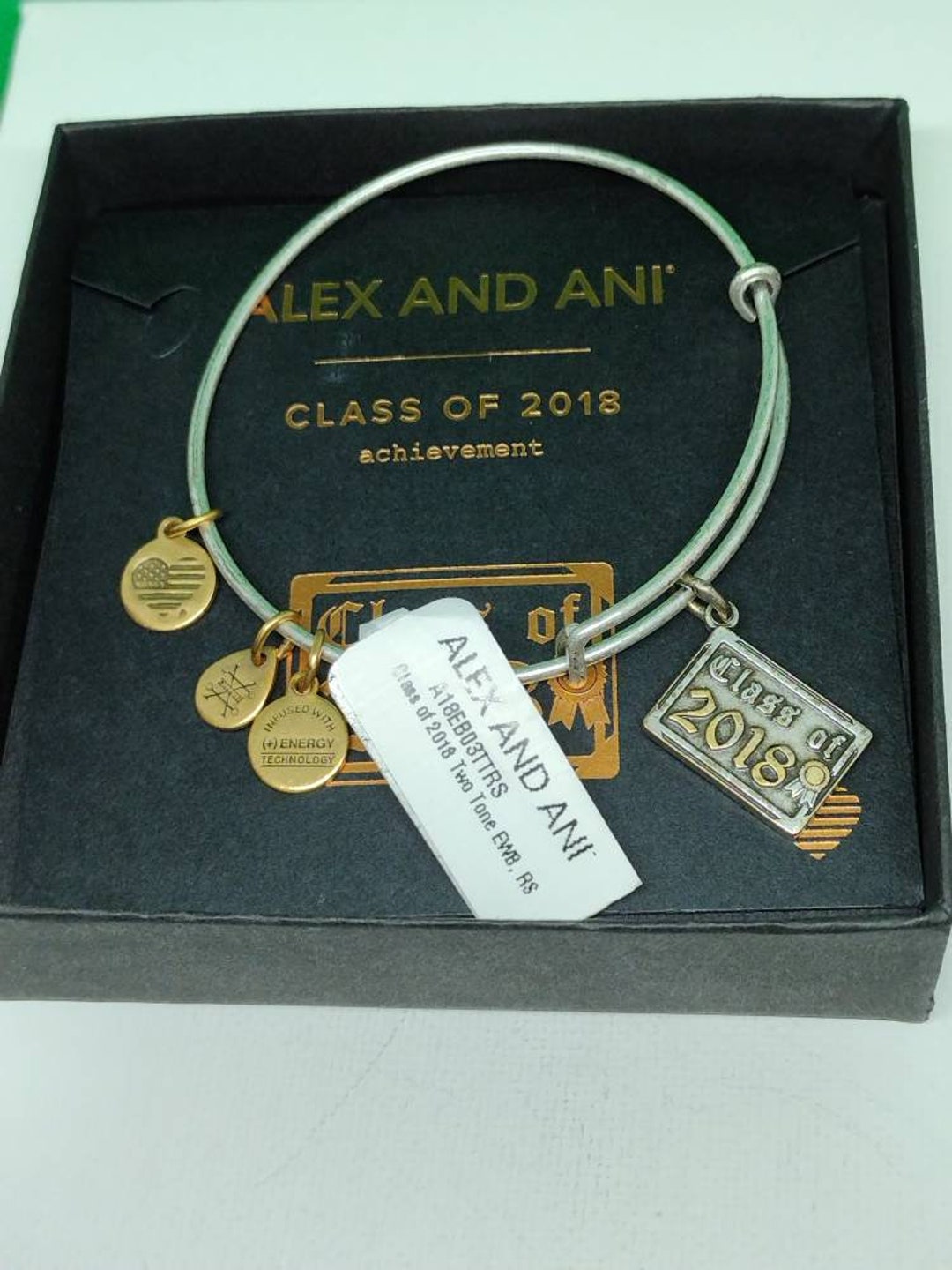Alex and Ani Class of 2018 Charm Bangle Bracelet - Etsy