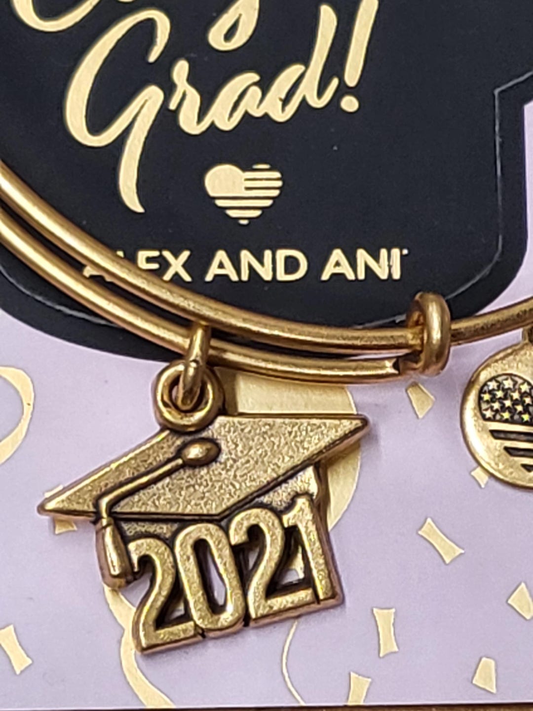 Alex and Ani Graduation Cap 2021 Charm Bangle Bracelet - Etsy