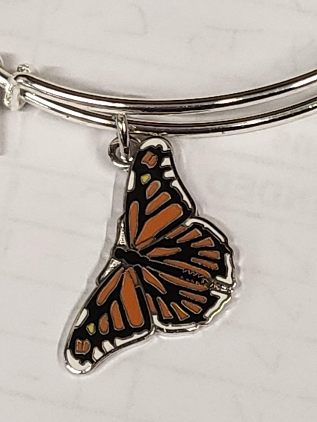 Alex and Ani Monarch Butterfly Charm Bangle Bracelet - Etsy
