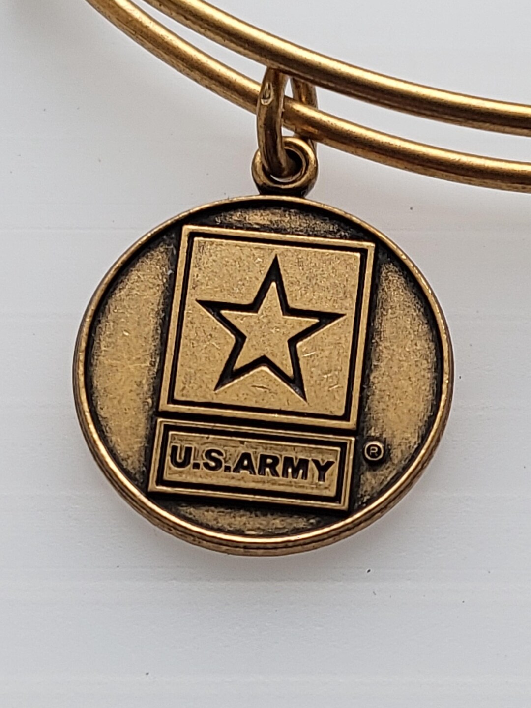 Alex and Ani US Army Charm Bangle Bracelet - Etsy