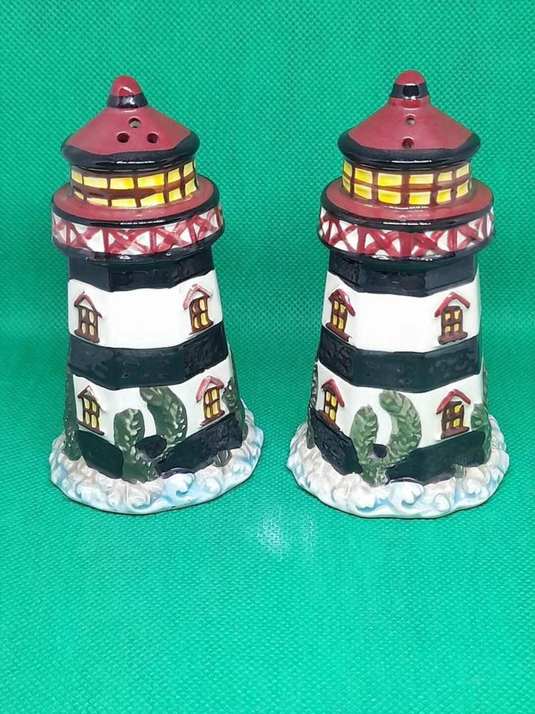 Lighthouse Salt Pepper Shaker Set - Etsy
