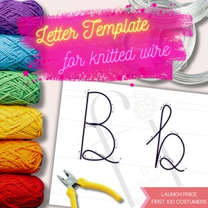 9-in-1 Template Bundle for Knitted Wire Art, Alphabet, Number, Block ...