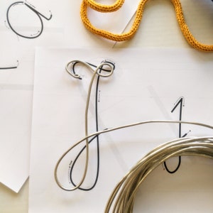 Alphabet Template Bundle for Knitted Wire Art, 2 Different Designs Each ...