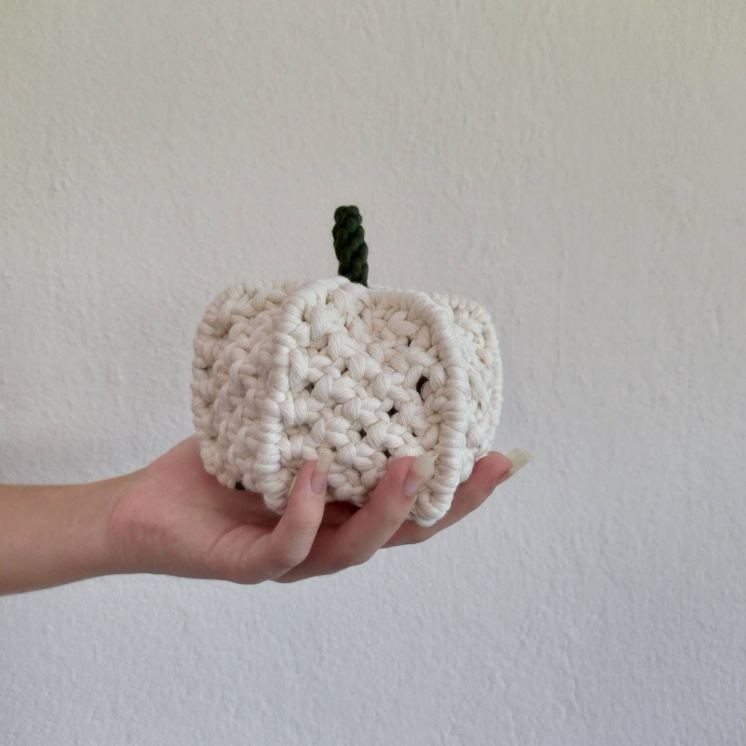 Macrame Pumpkin Tabletop, Boho Style Fiber Art Fall Home Decor ...