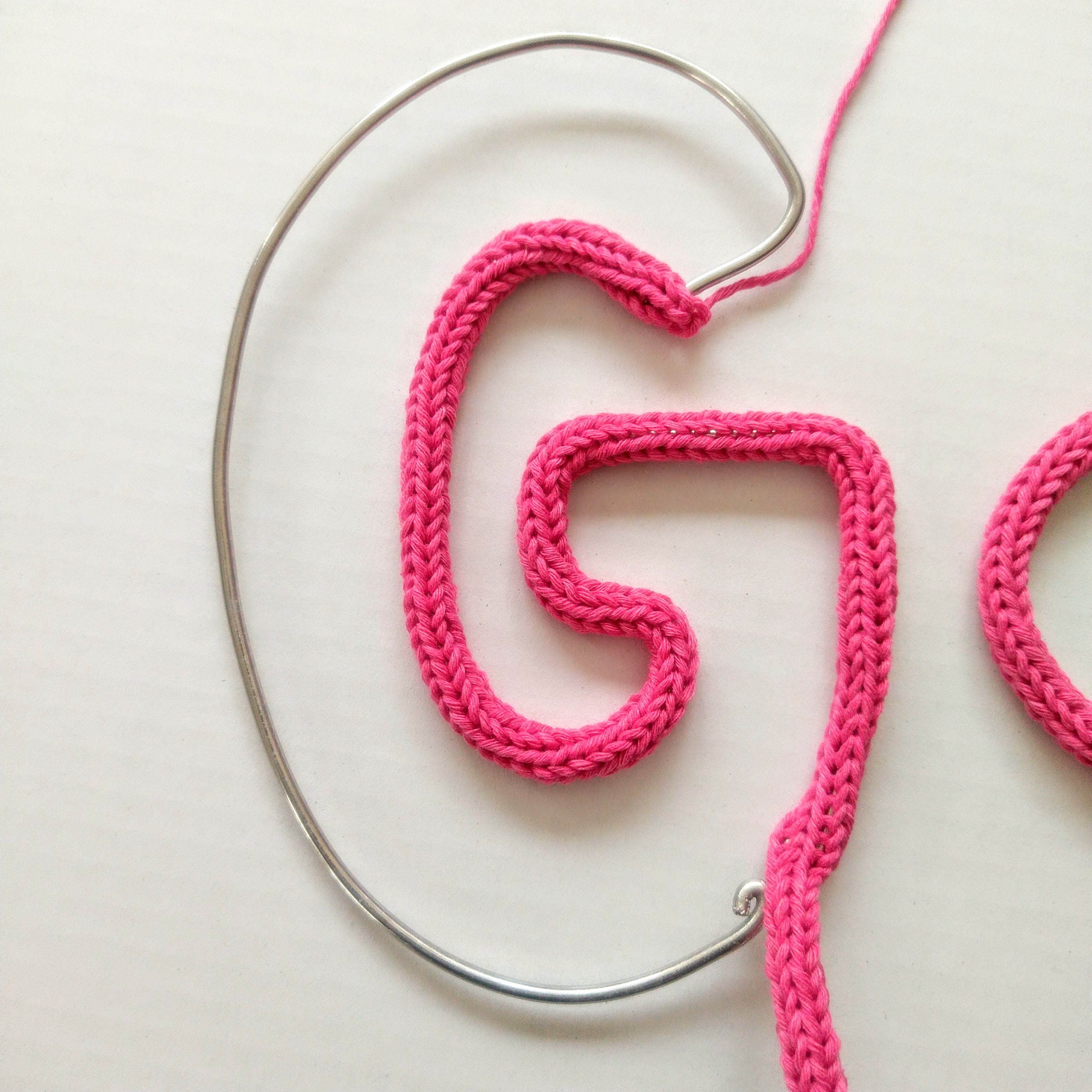 Initials and Numbers Block Font Template Bundle for Knitted Wire Art ...