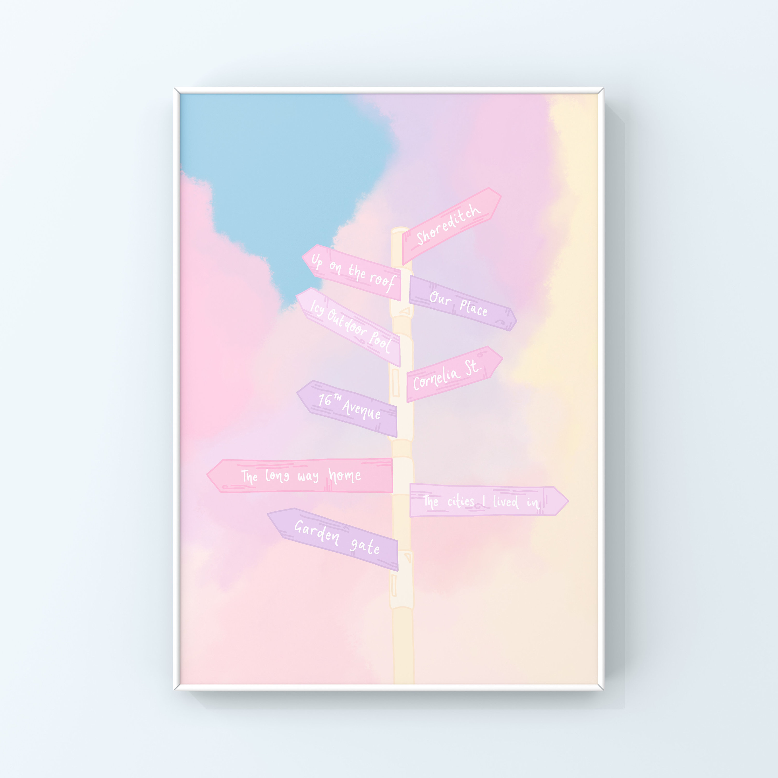 Lover Signpost - Iconic Taylor Swift Locations/street Names - Etsy UK