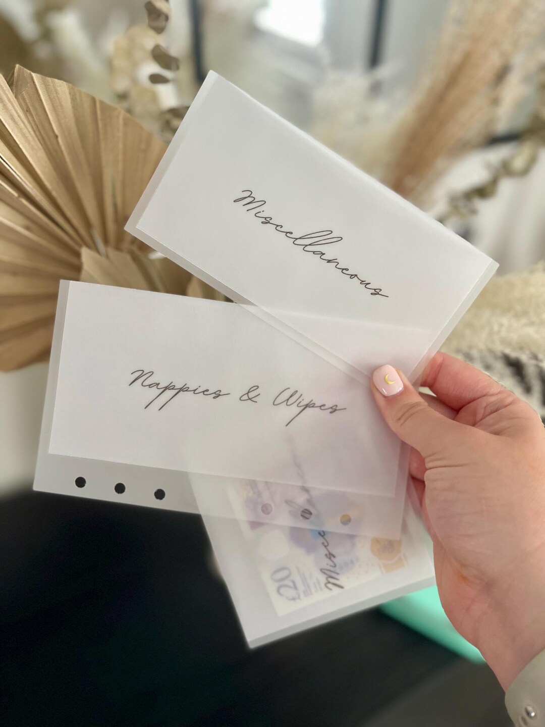 Matt Cash Envelopes, Laminated Personalised Money Saving Envelopes ...