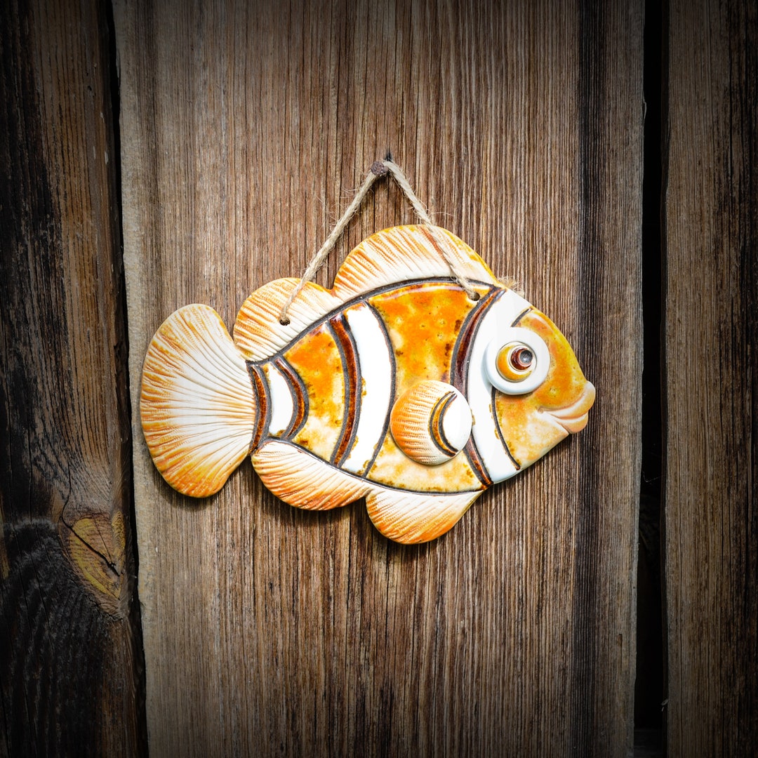 Handmade Ceramic Fish Wall Hanging,ceramic Fish Wall Decoration,ceramic ...