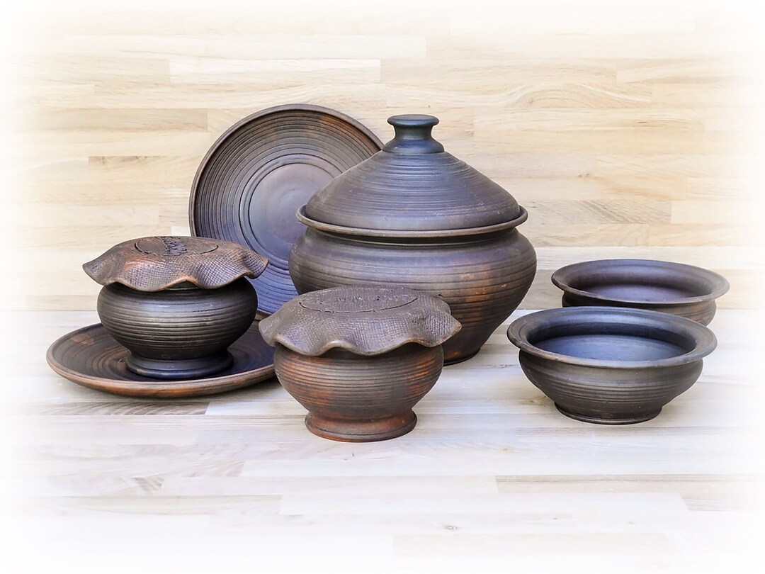 Farmhouse Dinnerware Set,ceramic Cookware Set,rustic Pottery Dinnerware ...