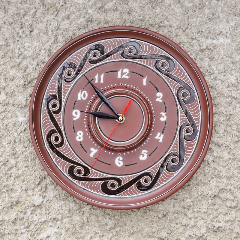 Ceramic Clock - Etsy