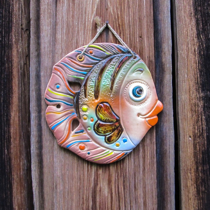 Ceramic Fish Wall Decor,ceramic Fish Wall Hanging,funny Fish,fishing ...