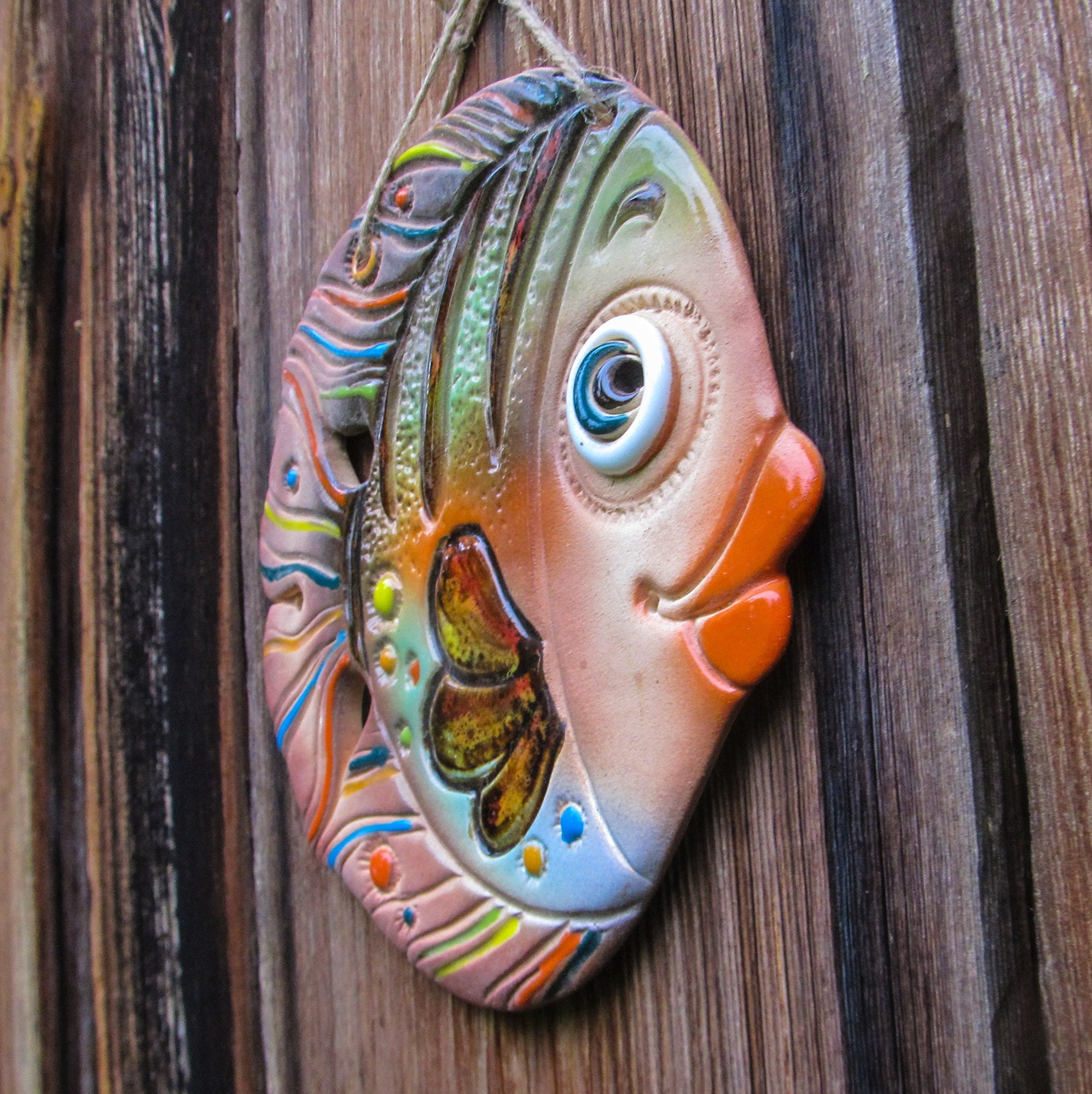 Ceramic Fish Wall Decor,ceramic Fish Wall Hanging,funny Fish,fishing ...