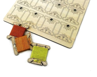 Ready to Ship Cross Stitch Thread Organizer Embroidery Thread - Etsy