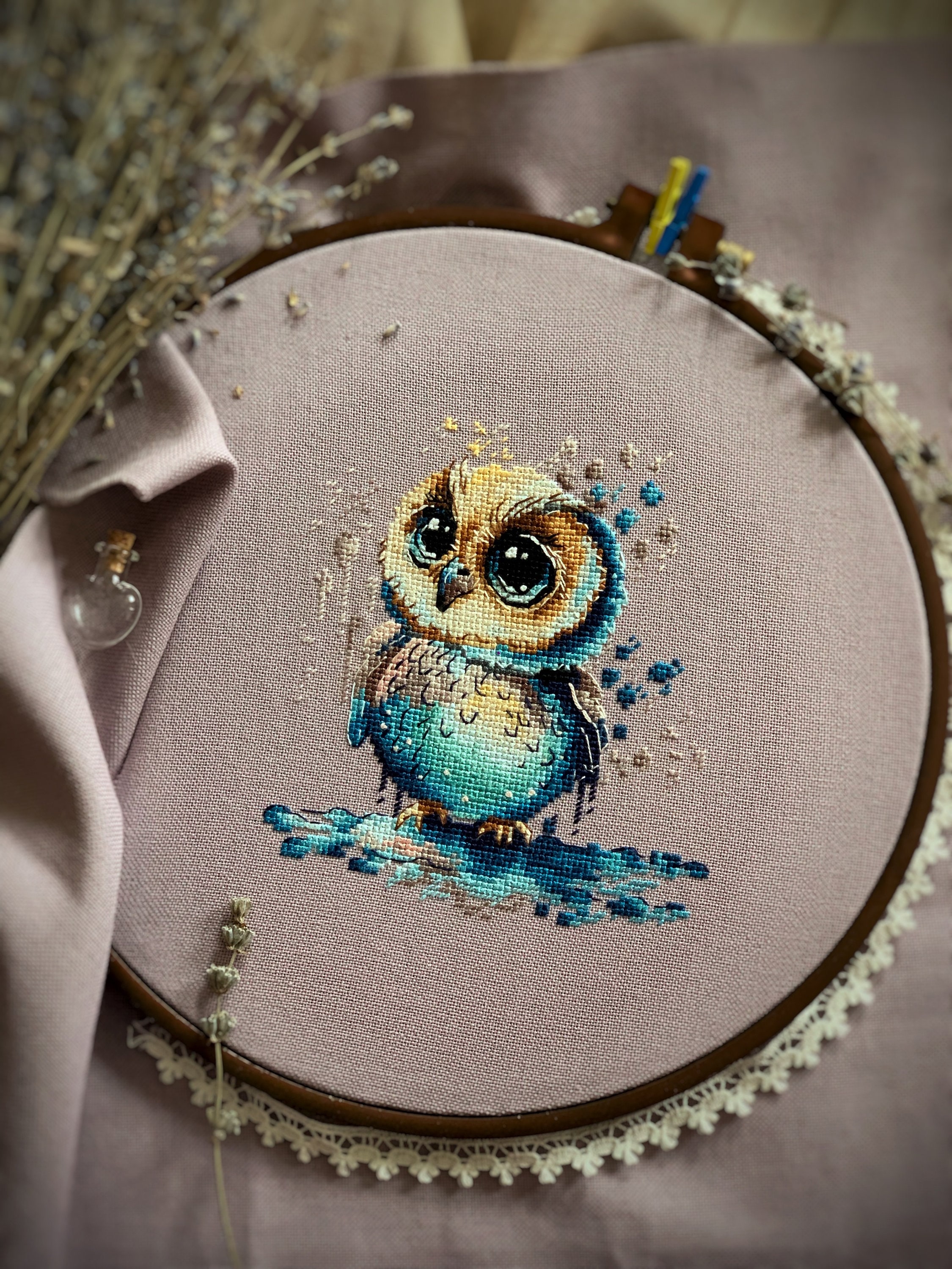 Owl Cross Stitch Pattern Elaborate Owl Cross Stitch Pattern