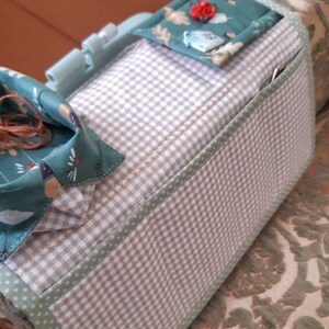 Sewing Sofa Organizer, Fabric Caddy for Embroidery & Cross Stitch ...