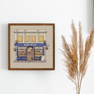 Bookshop Cross-stitch Pattern, Bookstore Embroidery Design, PDF Digital File - Etsy