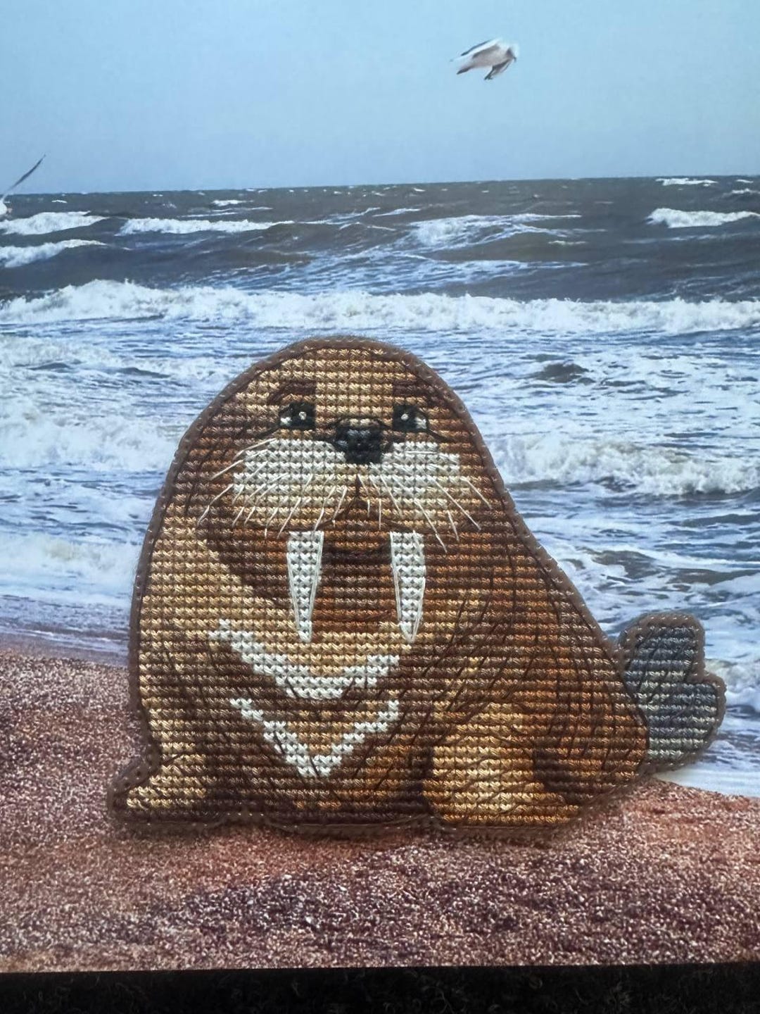 Walrus Cross Stitch Pattern, North Sea Animal X-stitch, Small Easy ...