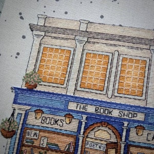 Bookshop Cross-stitch Pattern, Bookstore Embroidery Design, PDF Digital File - Etsy