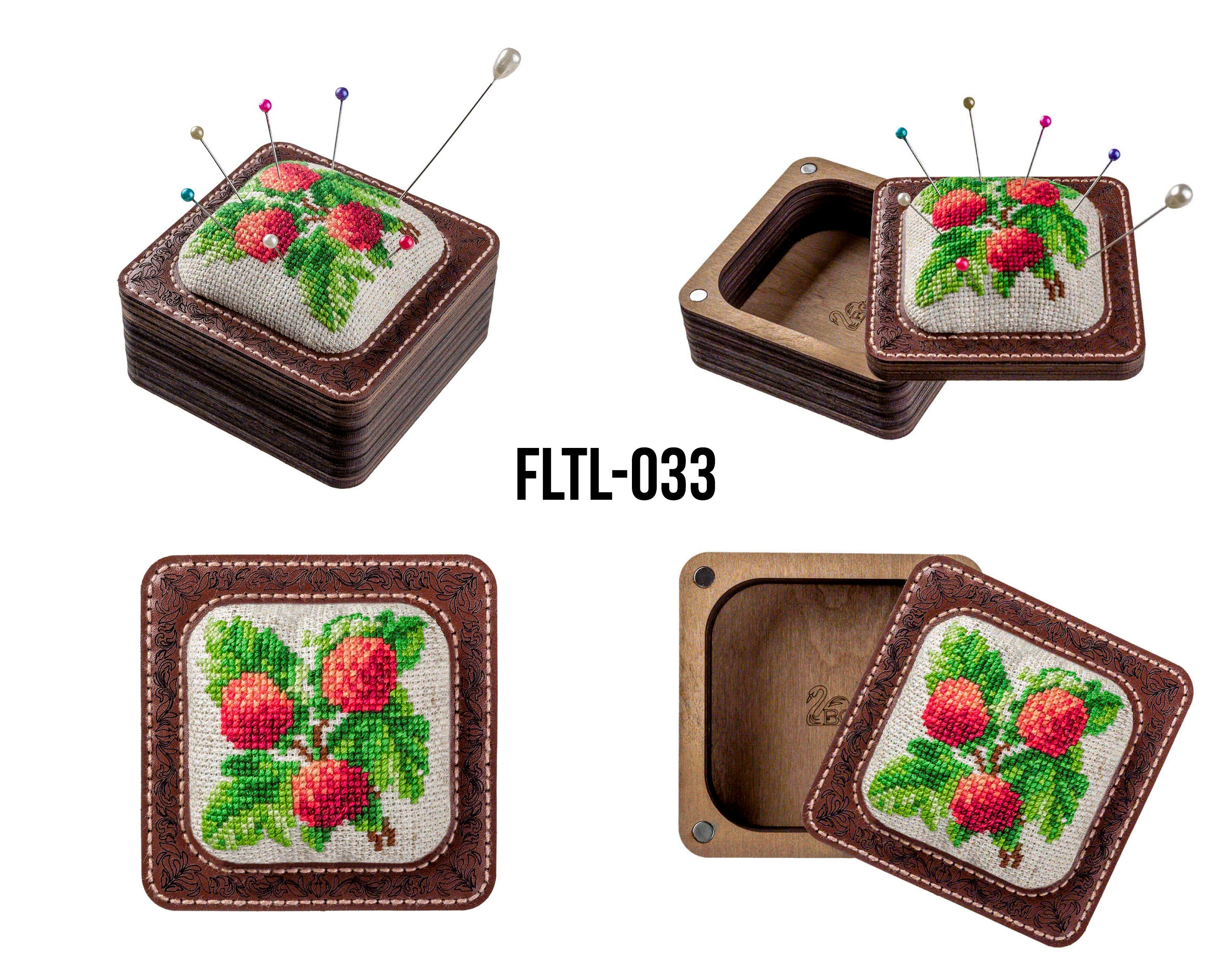 DIY Needle case box making set of 3 kits cross-stitch | Etsy