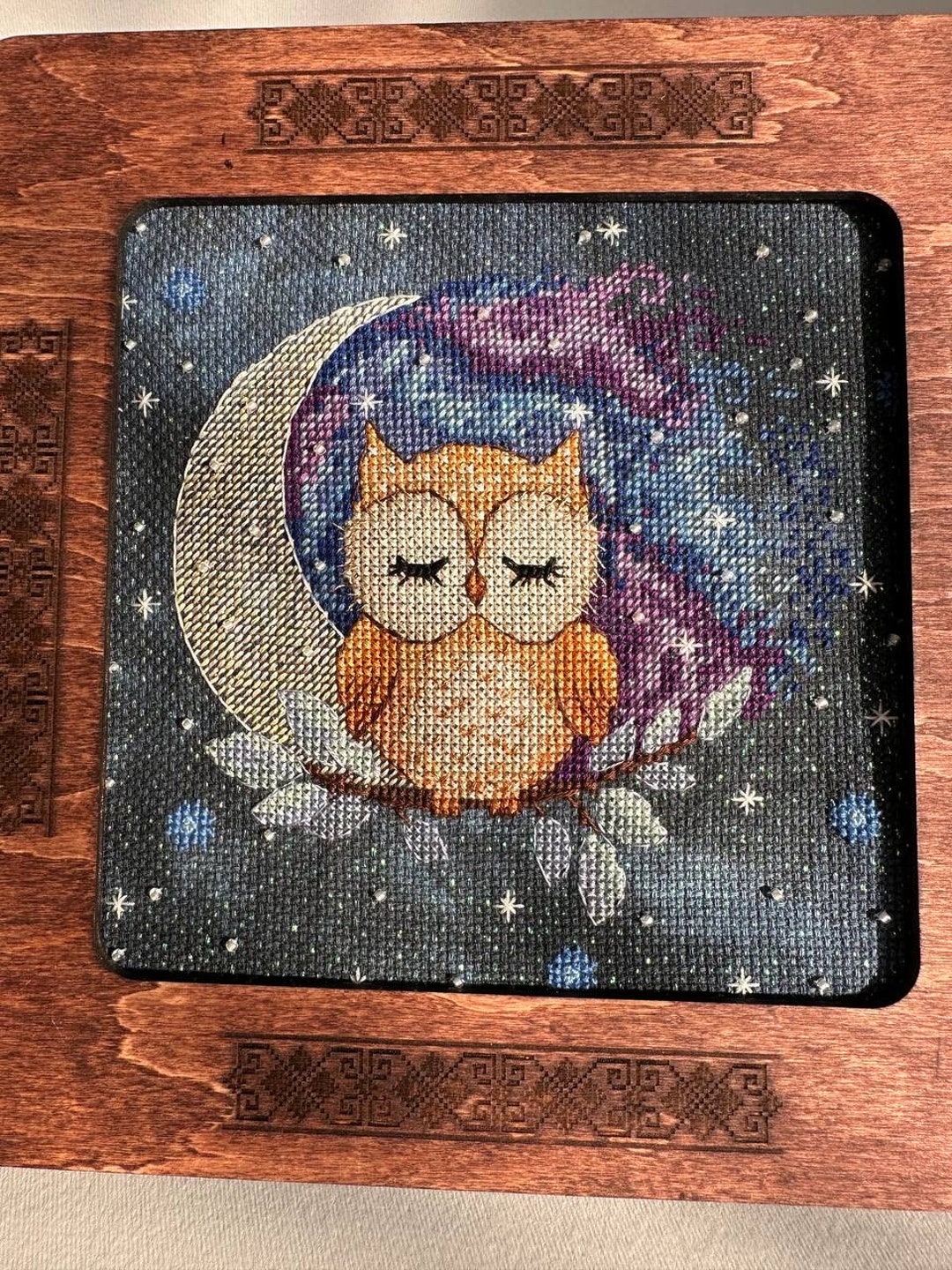 Owl Cross-stitch Pattern, Embroidery Cross Stitch Design, Hand ...