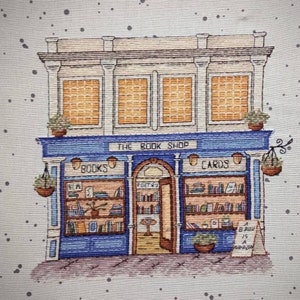 Bookshop Cross-stitch Pattern, Bookstore Embroidery Design, PDF Digital File - Etsy
