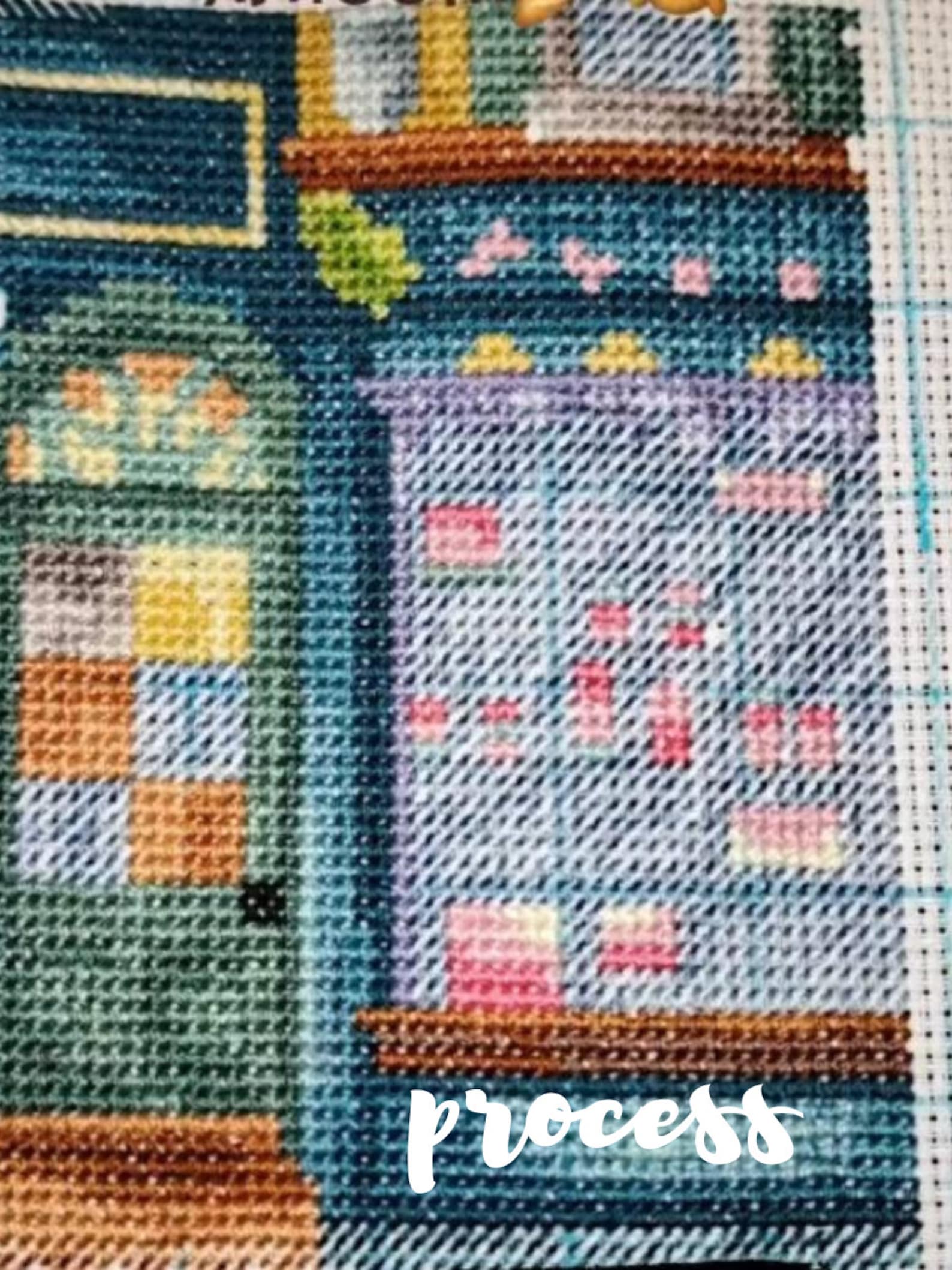 Toy Store Cross-stitch Pattern, Cute House Embroidery PDF Digital, Hand ...