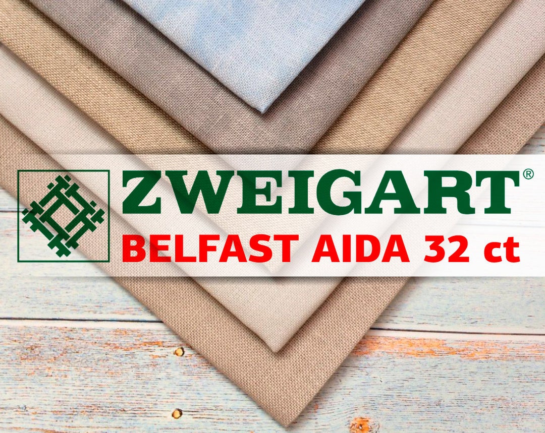 Embroidery Fabric Zweigart Belfast Linen 32 Ct, Needlepoint Canvas AIDA ...