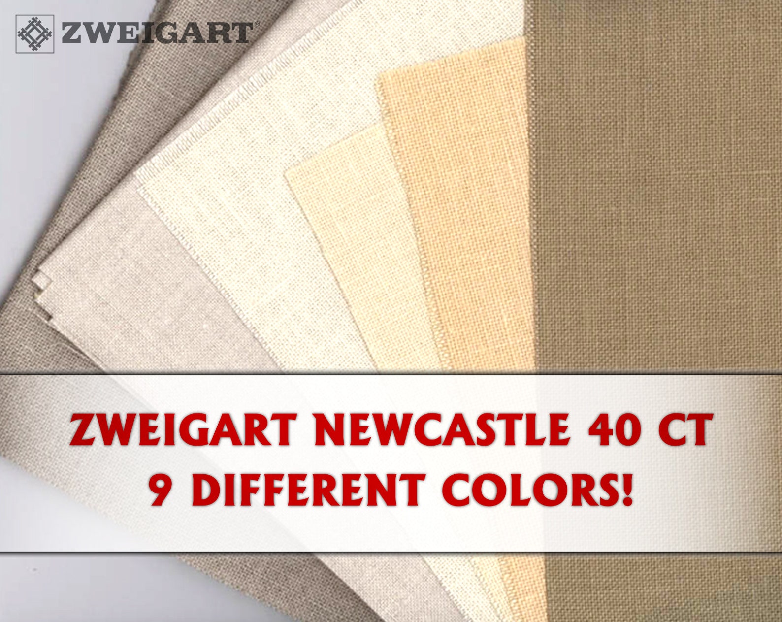 Zweigart Newcastle 40 Ct Cross Stitch Cloth, Linen Embroidery Fabric ...