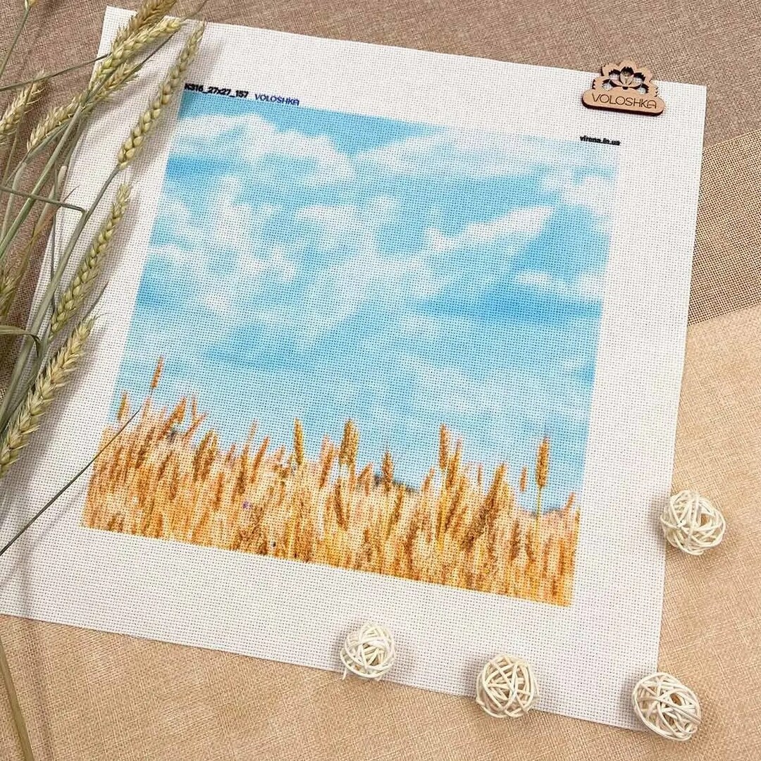 Wheat Field Printed Aida Fabric for Cross Stitch, 16 Ct. Zweigart ...