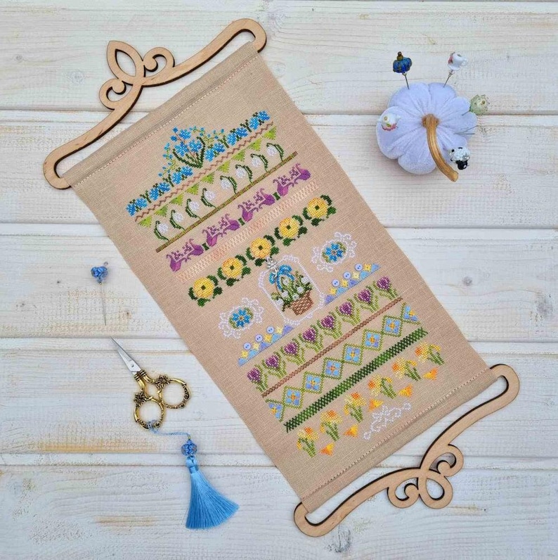 Wooden Bell Pull Hanger, Needlework Wood Frames, Embroidery & Cross ...