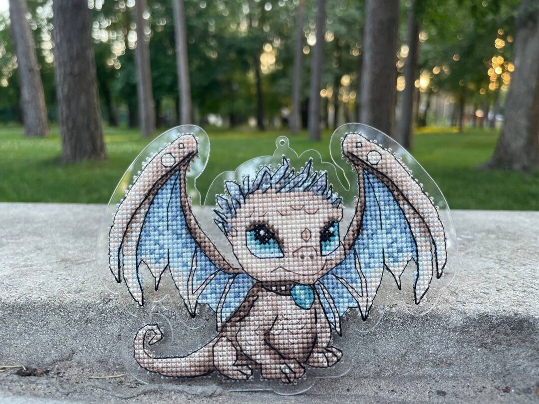 Small Dragon Cross-stitch Pattern, Fantasy Embroidery, Cute Cross ...