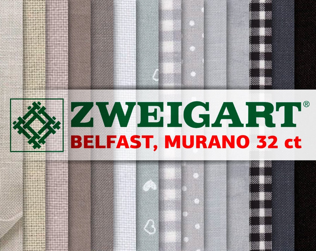 Embroidery Fabric Zweigart Murano and Belfast 32 Ct, Needlepoint Canvas ...