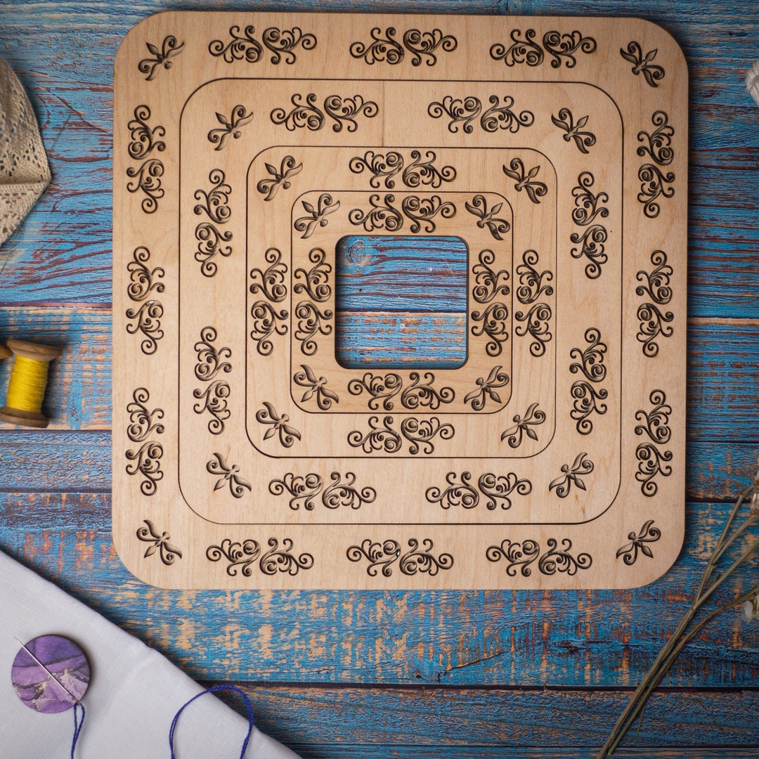 Wooden Magnet Square Frame, Plastic Canva, Perforated Paper Hoops ...