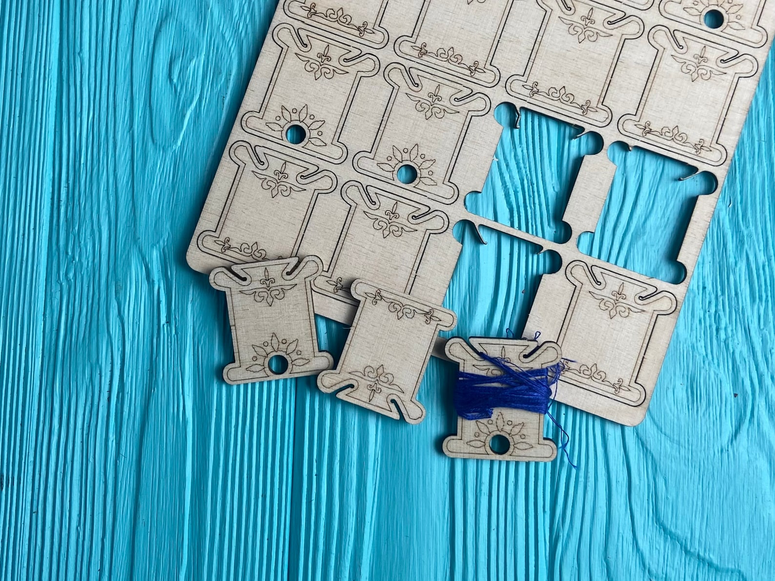 Set of 20 Wooden Holders for Embroidery Threads Floss - Etsy