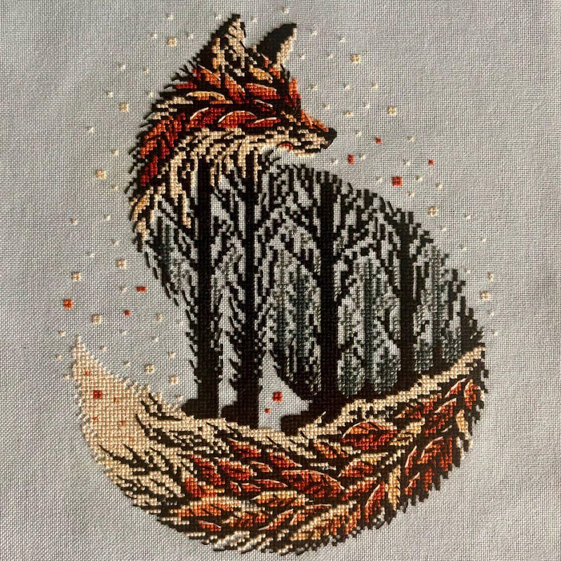 Fox Cross Stitch - Etsy