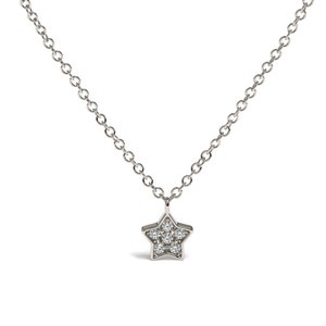Diamond Star Necklace | Mini Star Necklace | Dainty Celestial Necklace ...