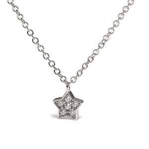 Diamond Star Necklace | Mini Star Necklace | Dainty Celestial Necklace ...