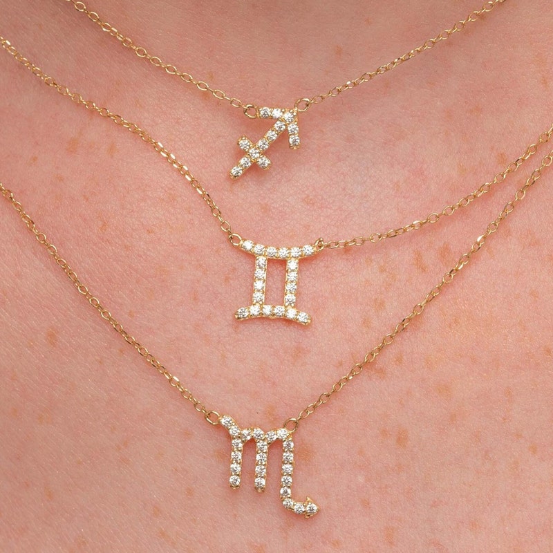 Zodiac Necklace - Etsy