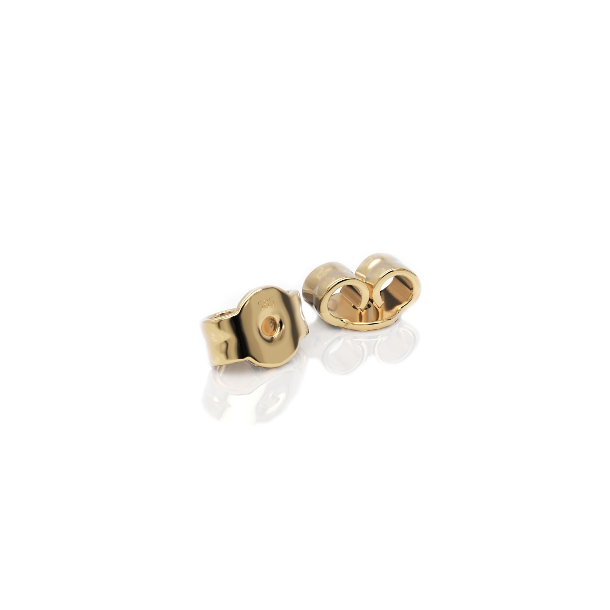 14k Solid Gold Cone Stud Earrings: Minimalist Hypoallergenic Jewelry - Etsy