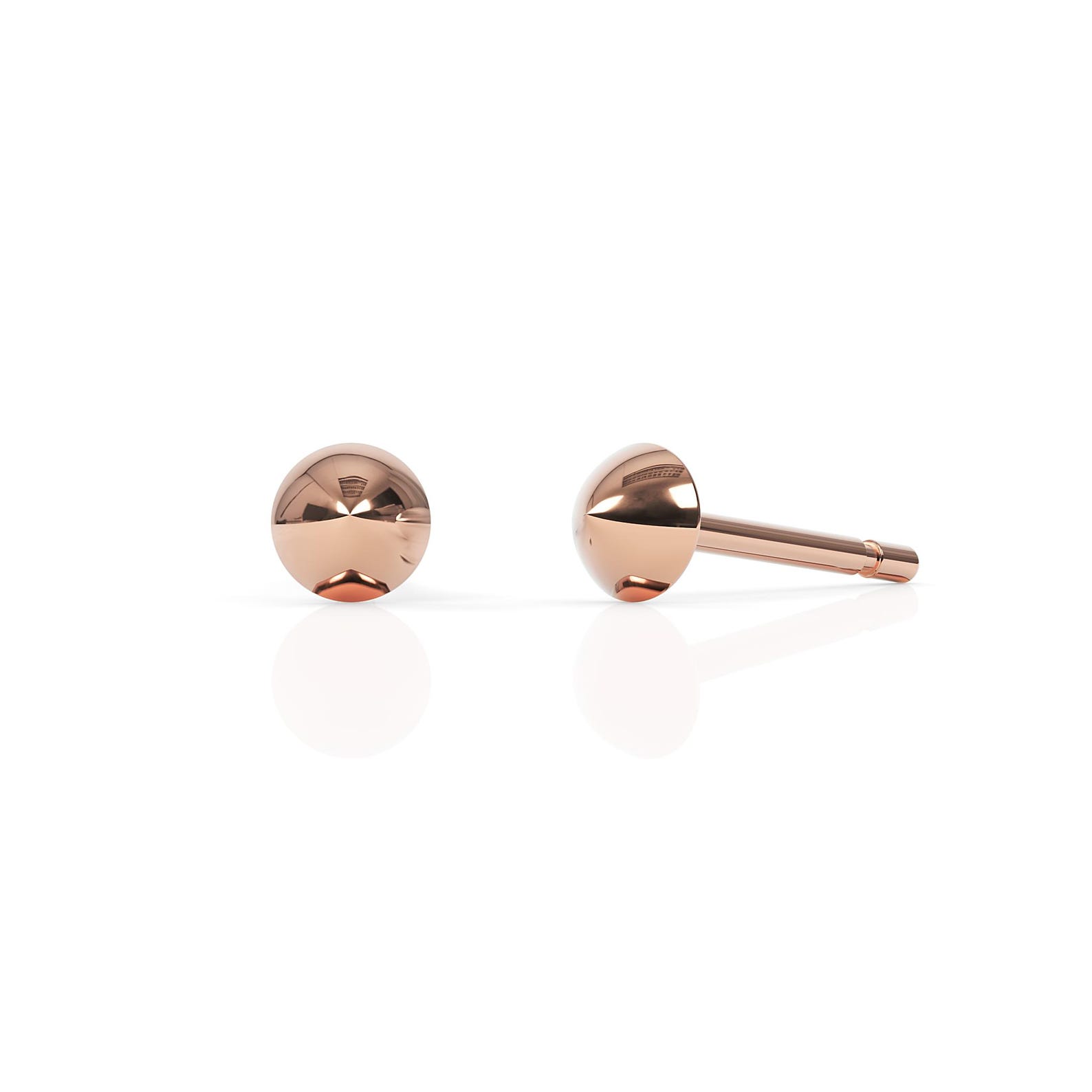 14k Solid Gold Cone Stud Earrings: Minimalist Hypoallergenic Jewelry - Etsy