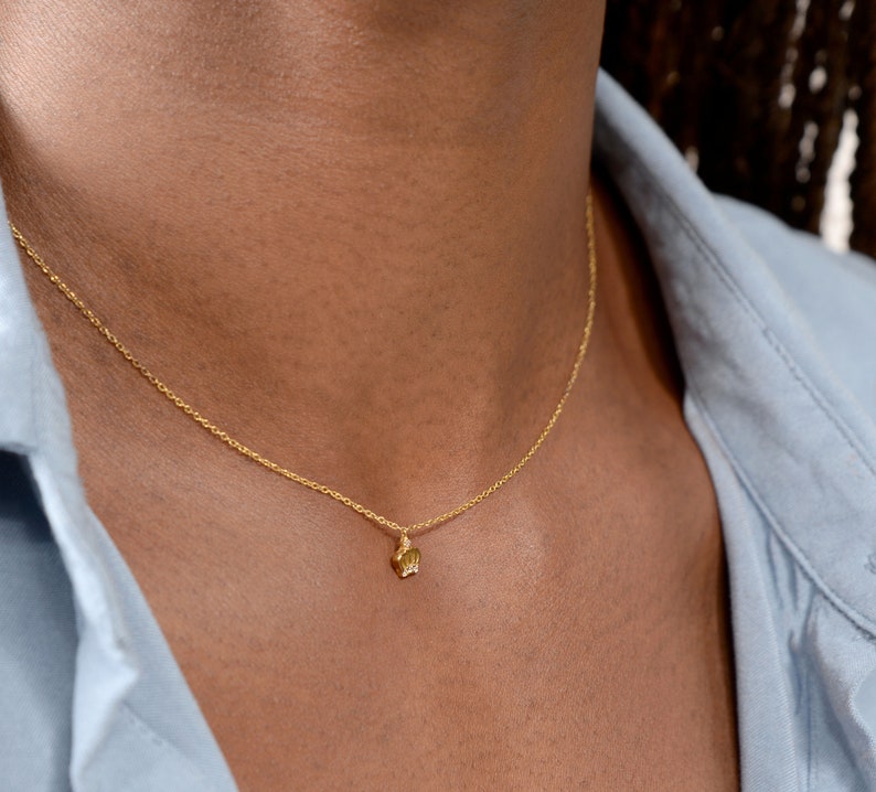 Crown Necklace in Gold Princess Crown Necklace Solid Goild - Etsy