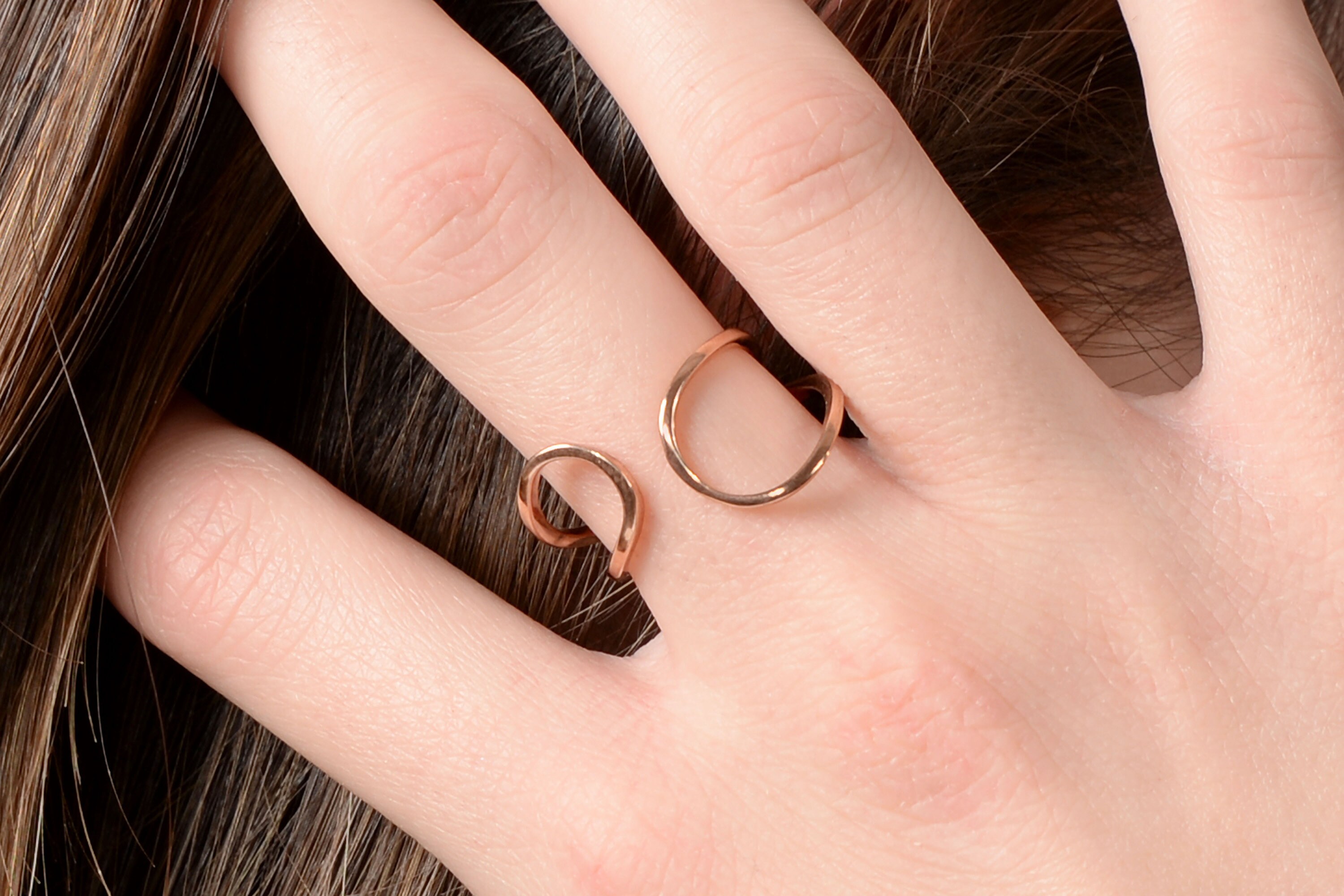 Open Cuff Ring 14K Gold Open Ring Open Ring Cuff Ring 9K | Etsy