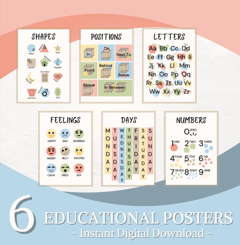 Educational Poster, Skill Development, Digital Poster, Toddler Poster ...